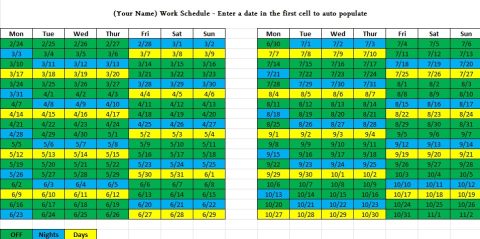 Download Dupont Schedule Generator - Free and Easy to Use